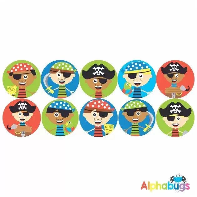 Themed Stickers - Ahoy There Matey 2 | Alphabugs