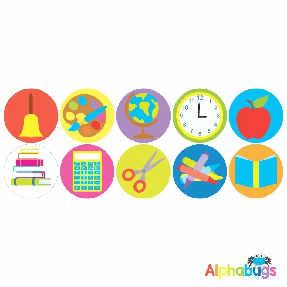 Themed Stickers - Back to School | Alphabugs