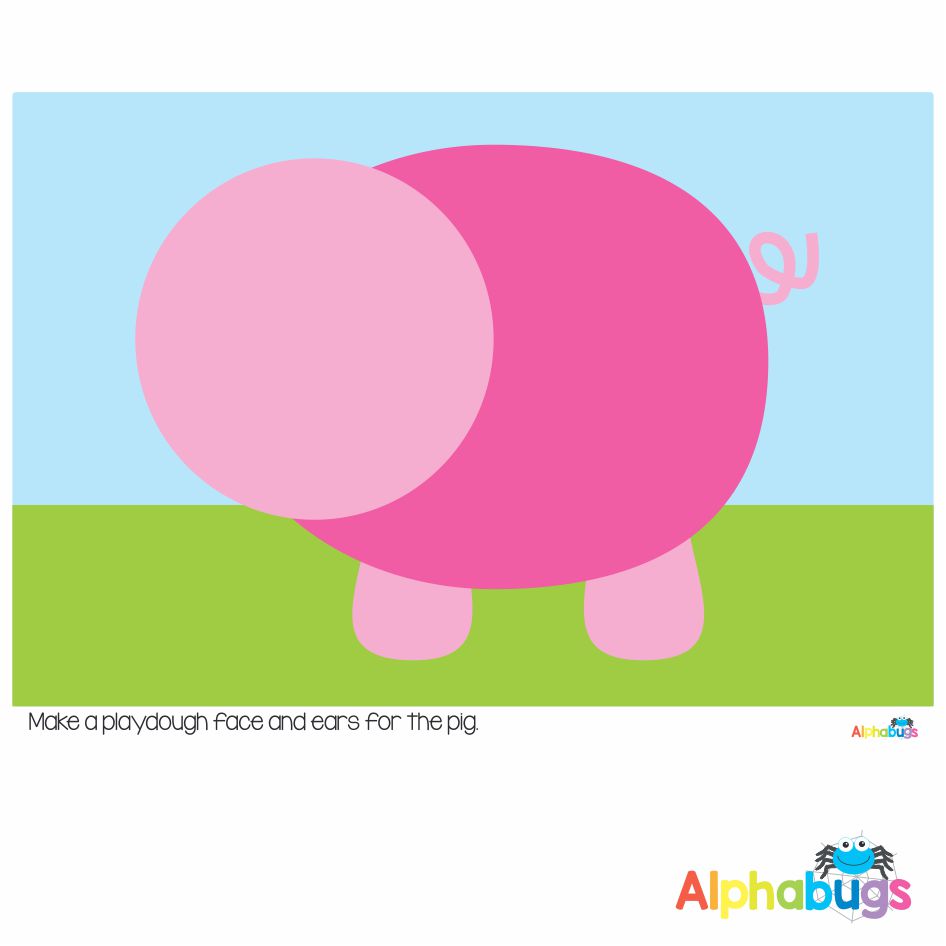 Playdough Mat - At the Farm 1 | Alphabugs