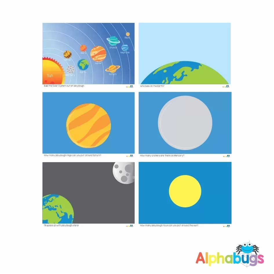 Playdough Mat - Outer Space - All | Alphabugs