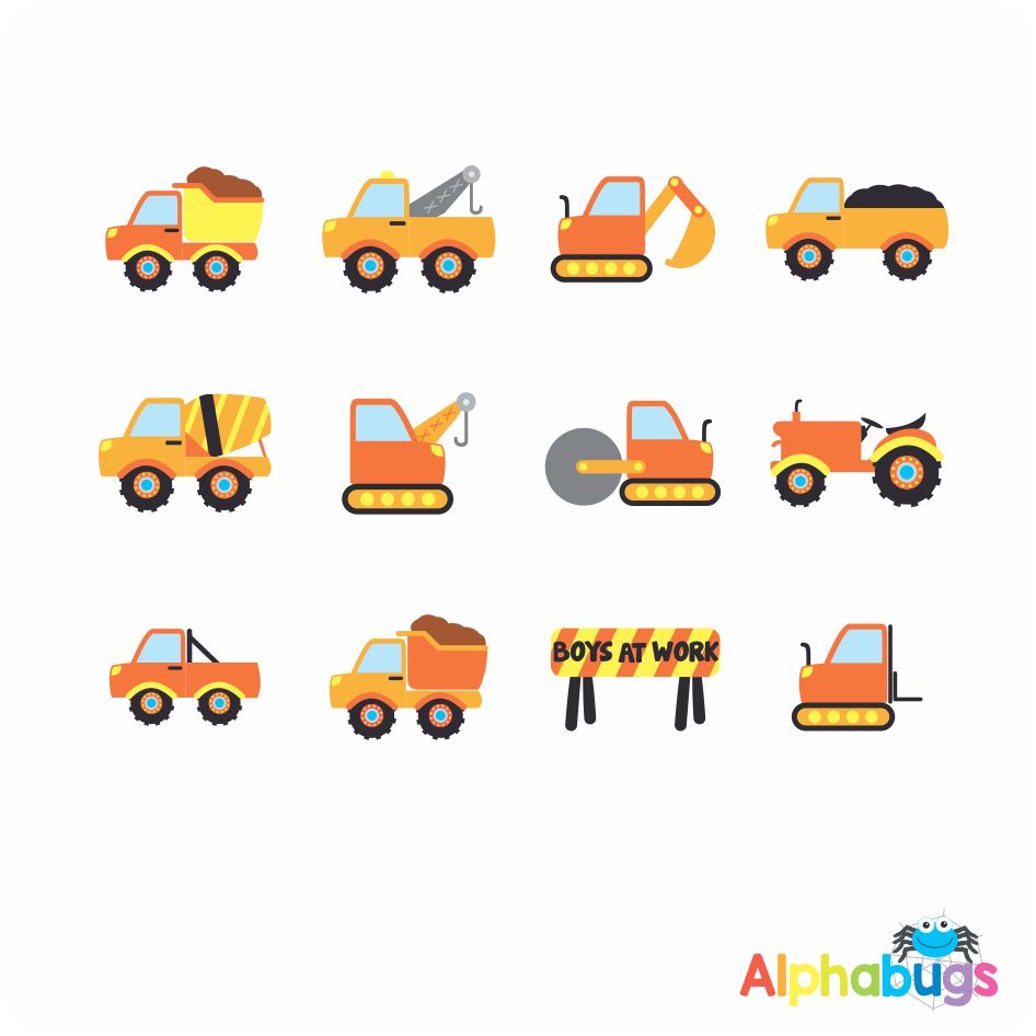 Character Magnets - Boys at Work | Alphabugs