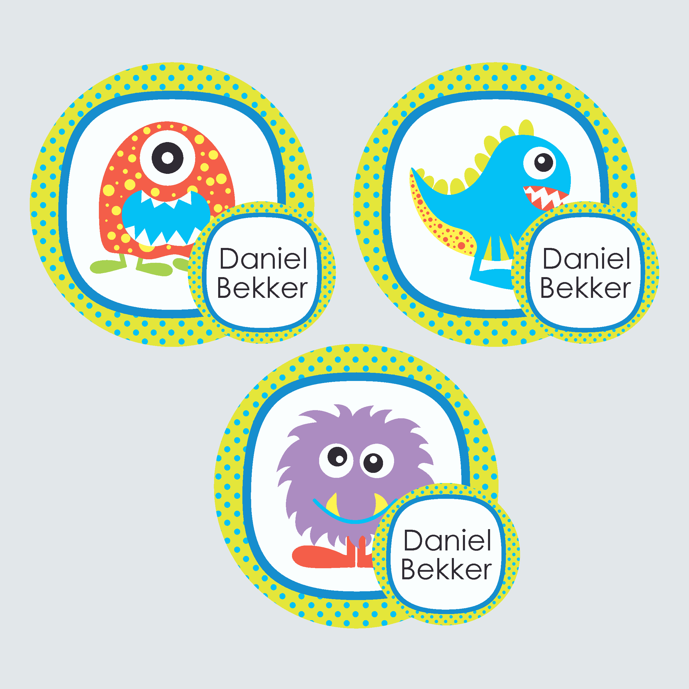 Zip Tags - Monstrous Monsters | Alphabugs