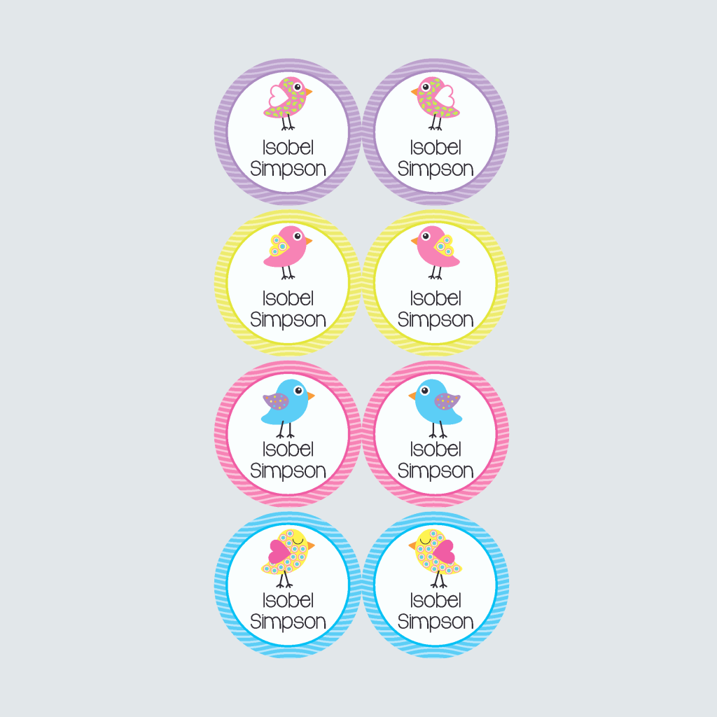 Classroom Decor - Beautiful Birds Labels | Alphabugs