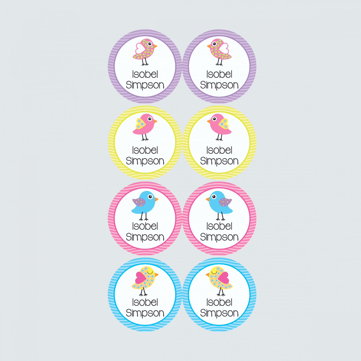 Classroom Decor - Beautiful Birds Reward Cards | Alphabugs