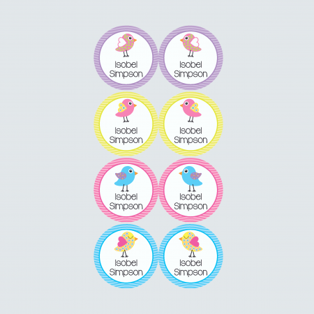 Classroom Decor - Beautiful Birds Labels | Alphabugs