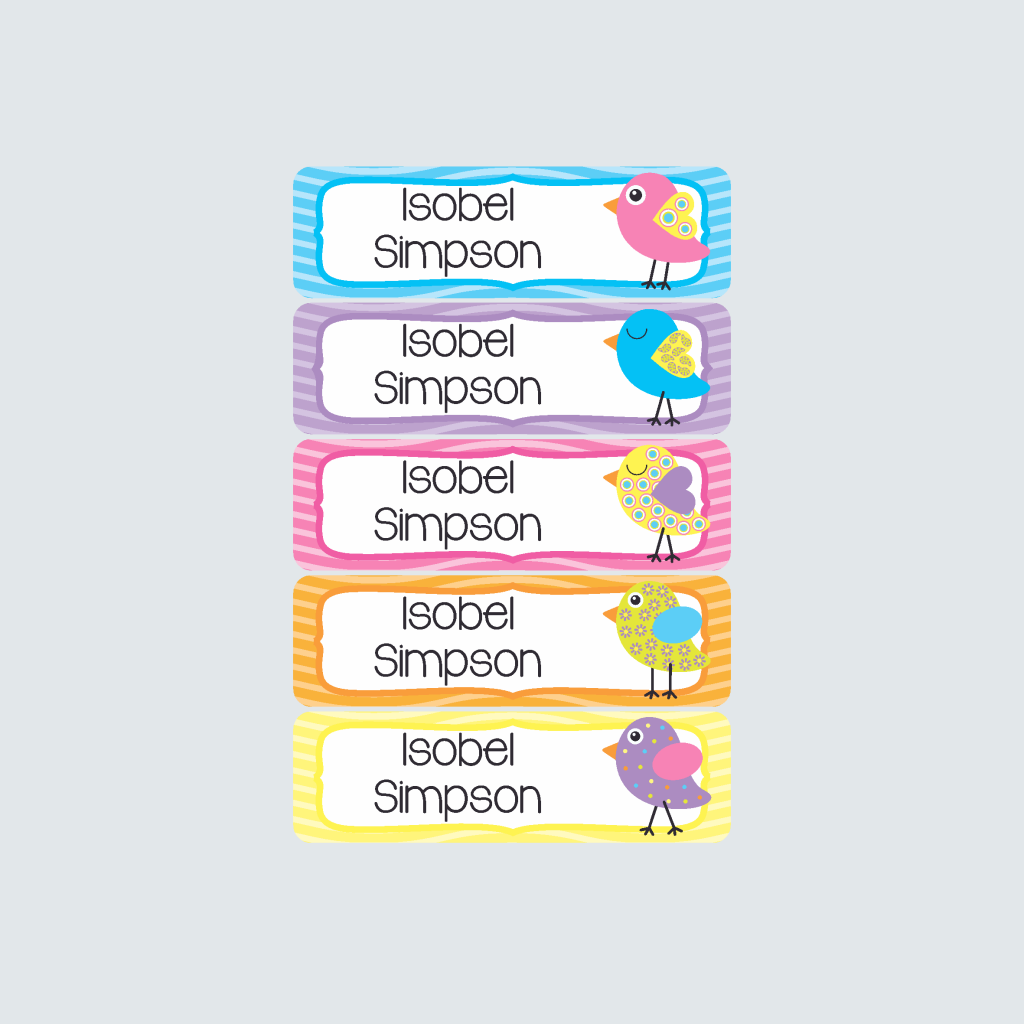Classroom Decor - Beautiful Birds Labels | Alphabugs
