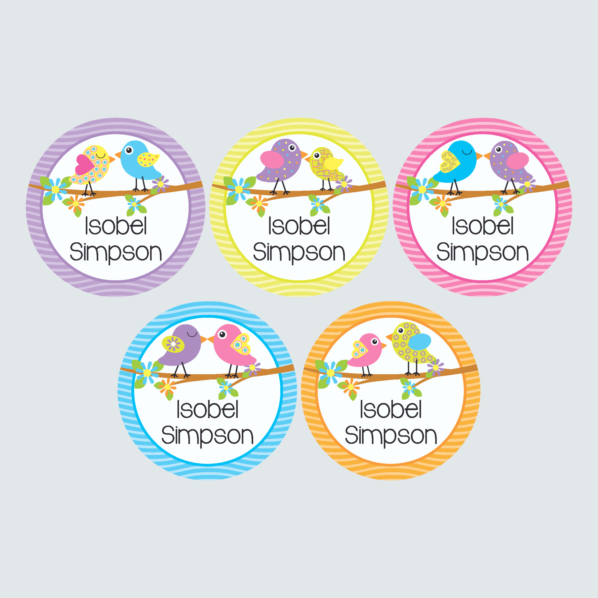 Classroom Decor - Beautiful Birds Labels | Alphabugs