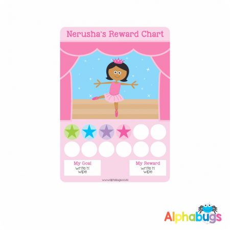Home Printable - Reward Chart Beautiful Ballerinas | Alphabugs