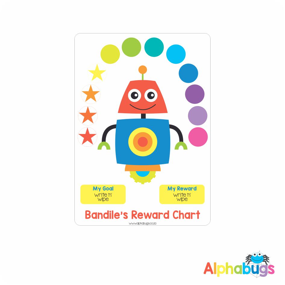 Magnetic Reward Chart - Rocking Robots | Alphabugs