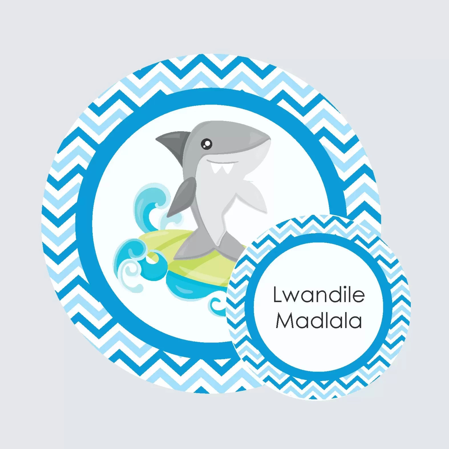 Bag Tag - Shark Attack | Alphabugs