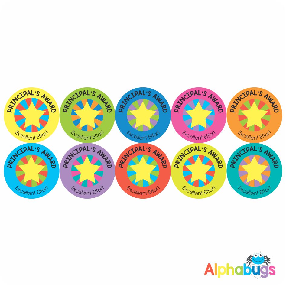 Positive Praise - Principal Award Excellent Effort | Alphabugs