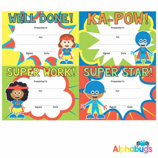 Certificates - Superkids | Alphabugs