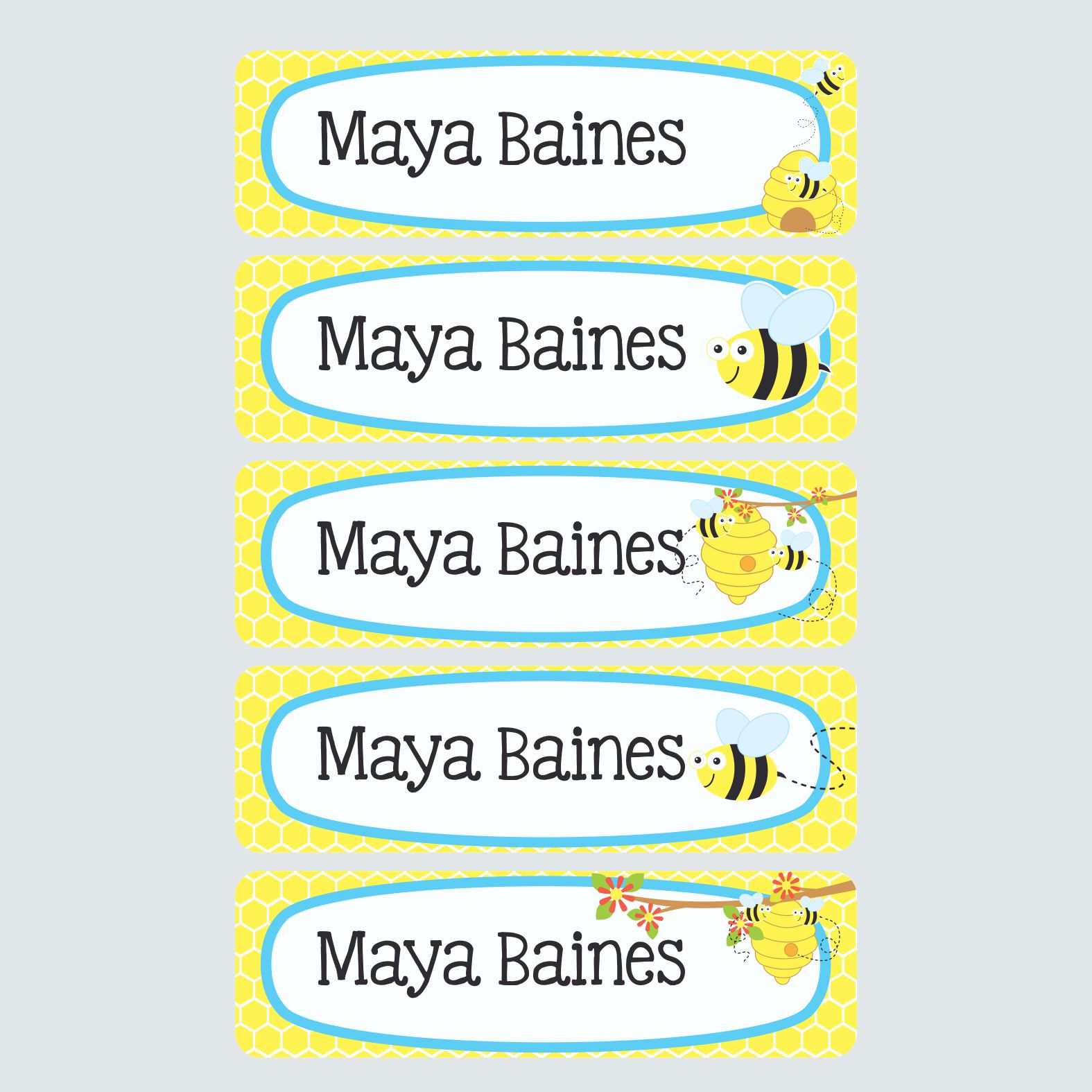 Classroom Decor - Busy Bees Signs & Bunting | Alphabugs