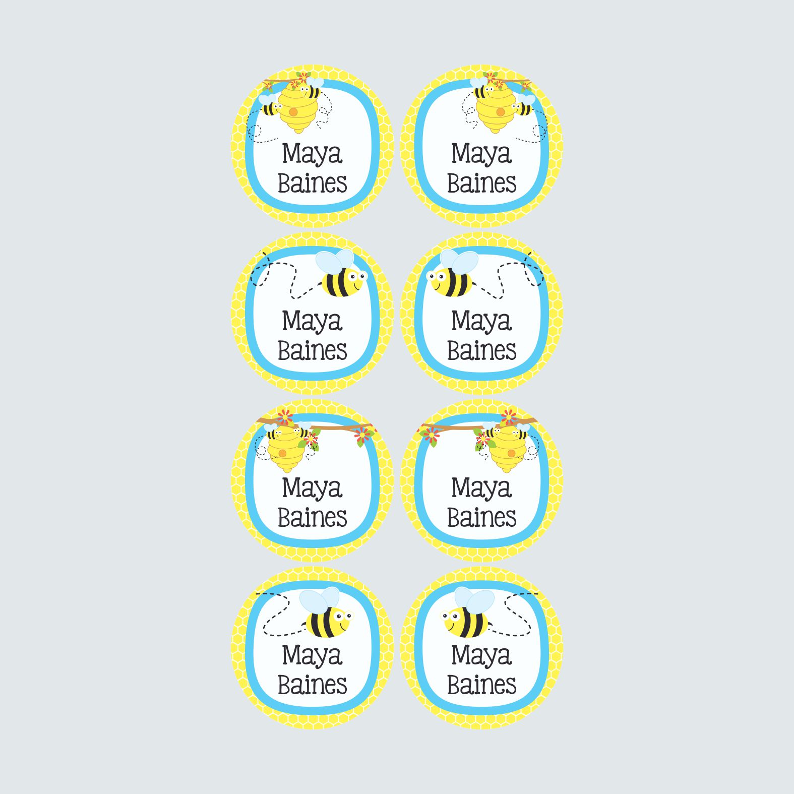 Classroom Decor - Busy Bees Reward Cards | Alphabugs