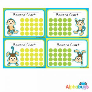 School Reward Chart - Monkey Mischief | Alphabugs