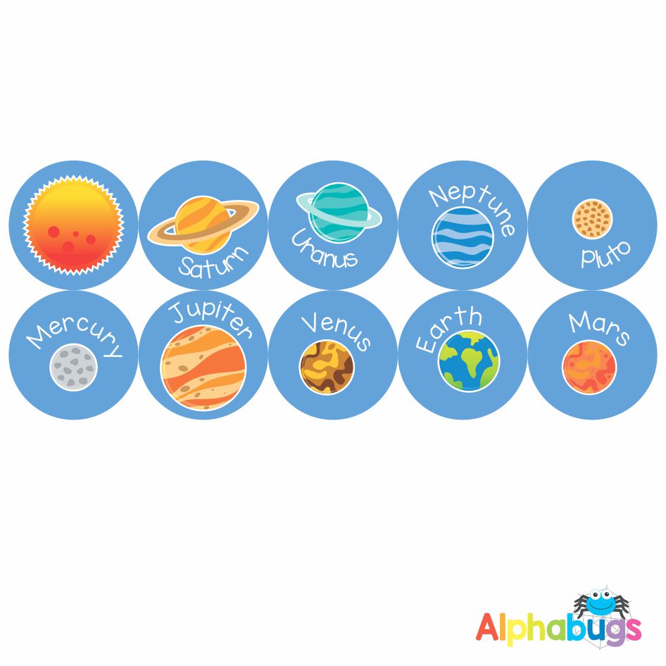 Playdough Mat - Outer Space 6 | Alphabugs