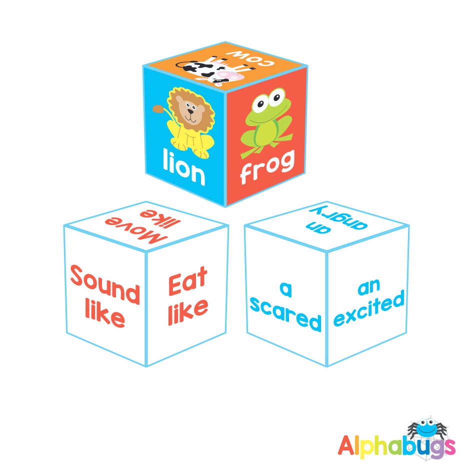 Dice Game - Action Animals 1 | Alphabugs