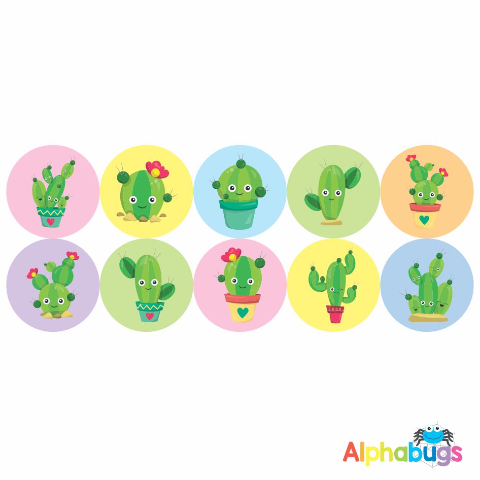 Themed Stickers - Cactus Makes Perfect | Alphabugs