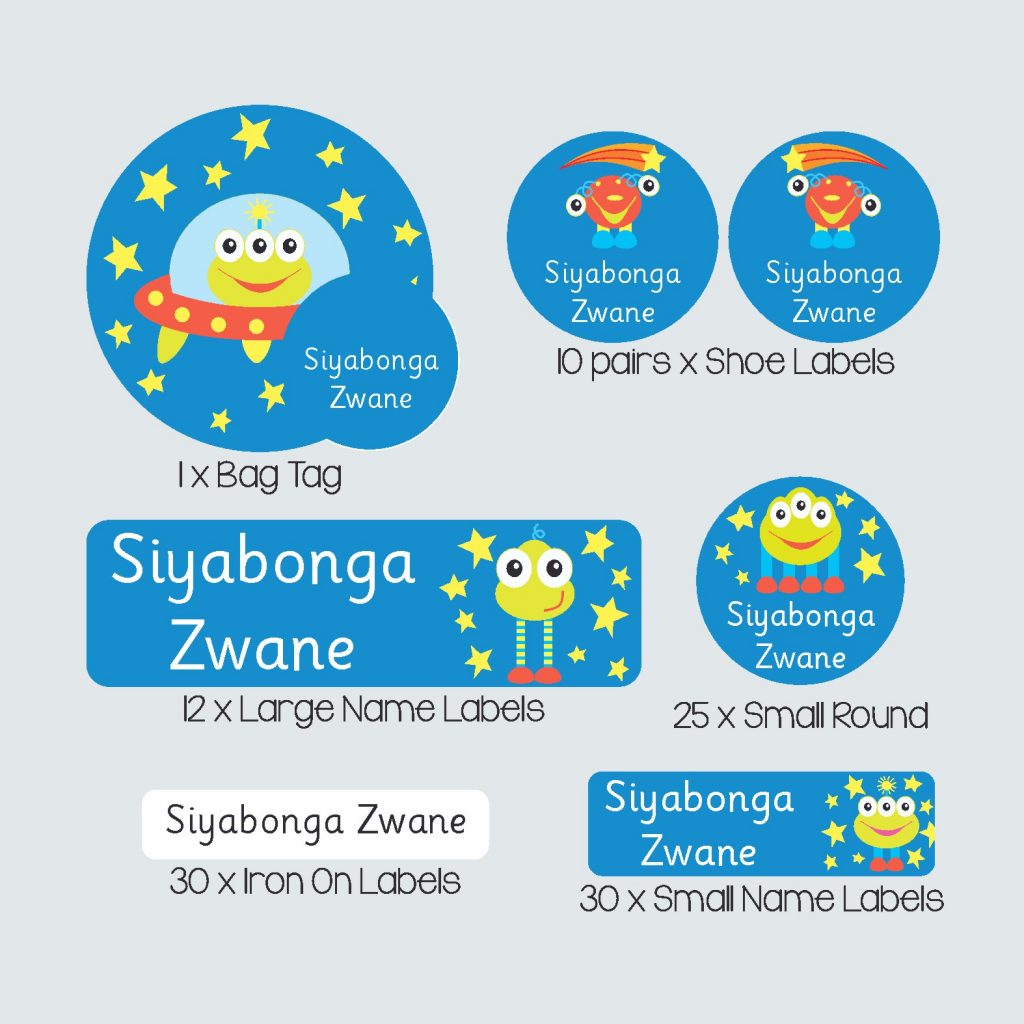 Stamp Set - Alien Invasion 3cm | Alphabugs