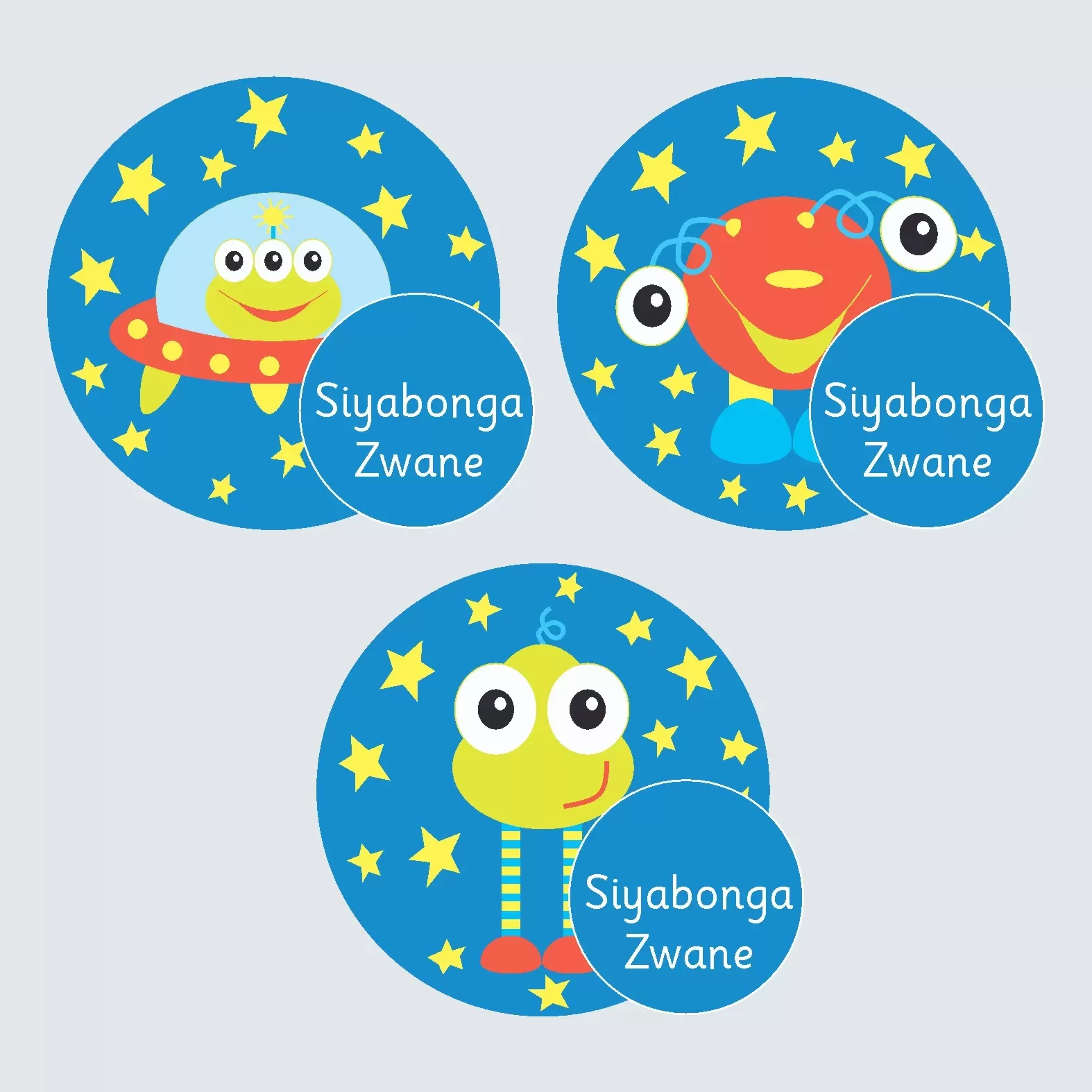 Zip Tags - Alien Invasion | Alphabugs