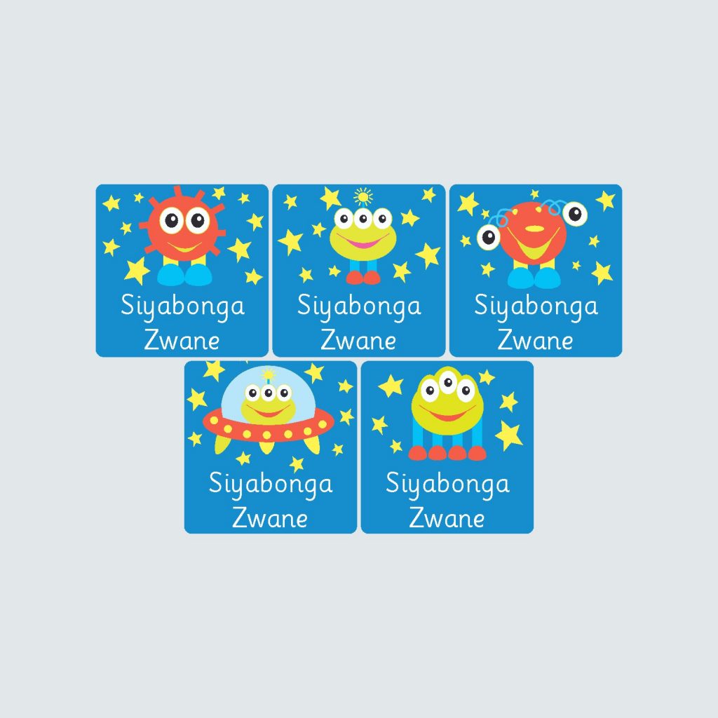 Stamp Set - Alien Invasion 3cm | Alphabugs