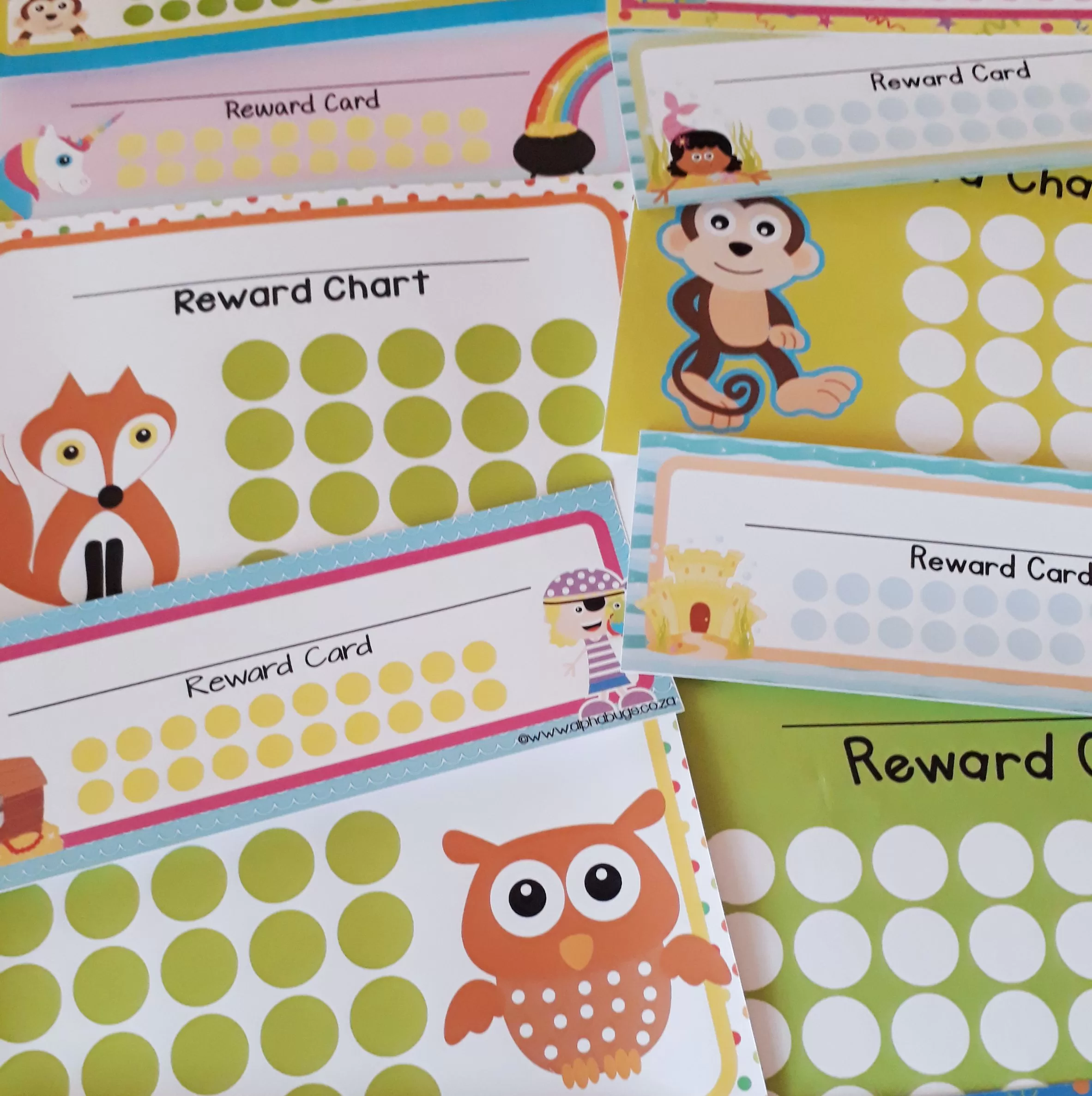 Reward Charts & Cards Archives | Alphabugs