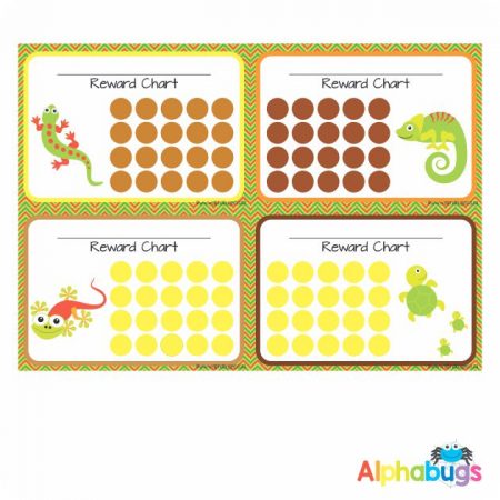 School Reward Chart - Creeping Critters | Alphabugs