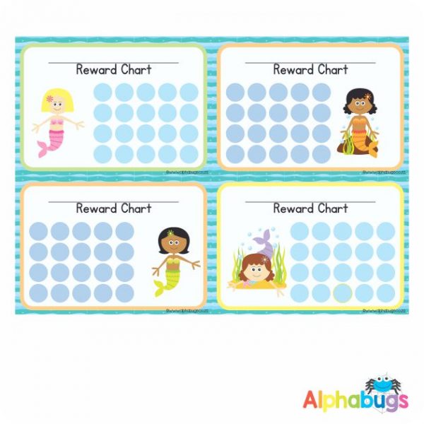 School Reward Chart - Magical Mermaids | Alphabugs