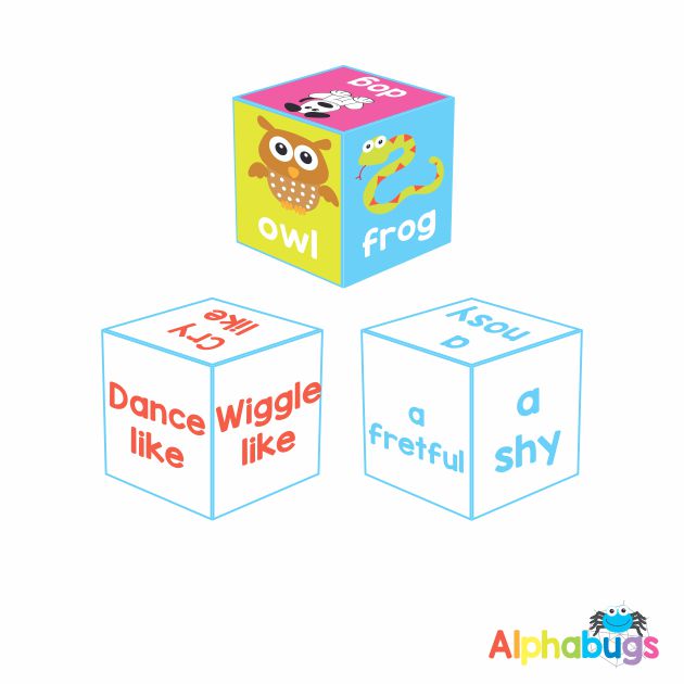 Dice Game - Action Animals 2 | Alphabugs