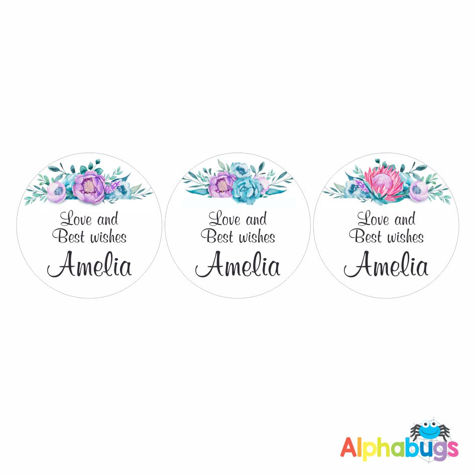 Gift Labels -Amelia (Round) | Alphabugs