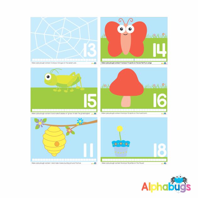 Playdough Mat - In The Garden 13-18 | Alphabugs