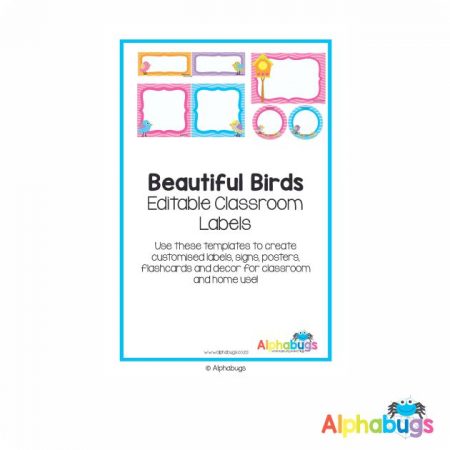 Classroom Decor - Beautiful Birds Archives | Alphabugs