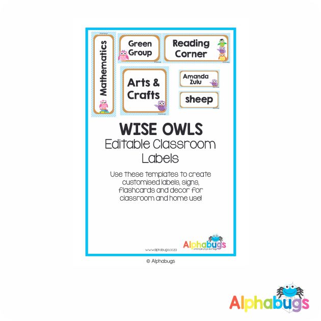 Classroom Decor - Wise Owls Archives | Alphabugs
