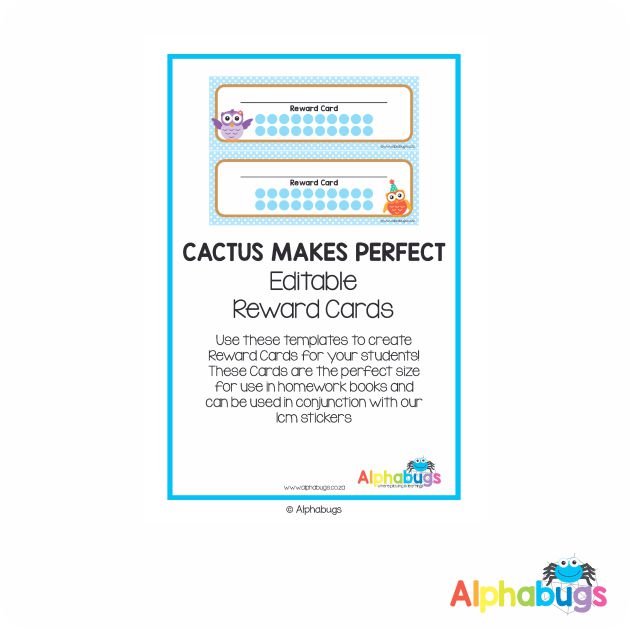 Classroom Decor - Wise Owls Reward Cards | Alphabugs
