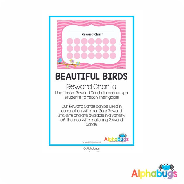 Classroom Decor -Beautiful Birds Reward Charts | Alphabugs