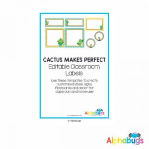 Classroom Decor - Cactus Makes Perfect Reward Charts | Alphabugs