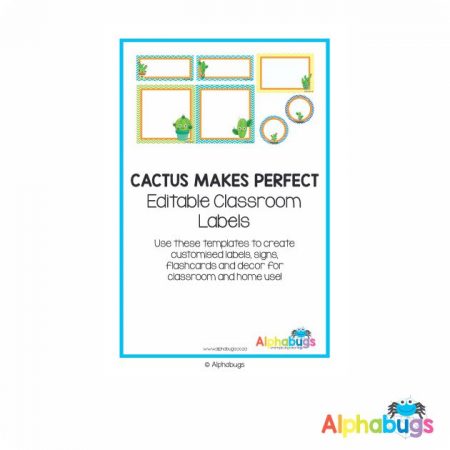Classroom Decor - Cactus Makes Perfect Reward Charts | Alphabugs