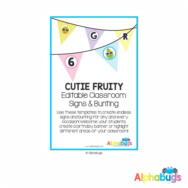 Classroom Decor - Cutie Fruity Archives | Alphabugs