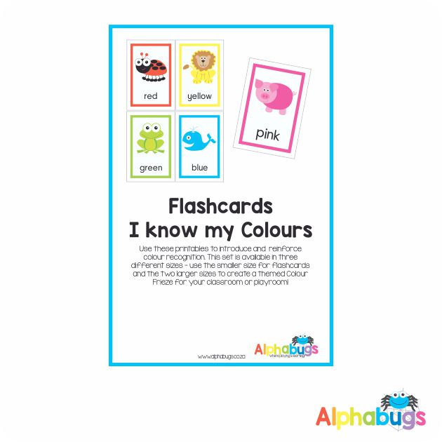 Home Printable - I know My Colours | Alphabugs