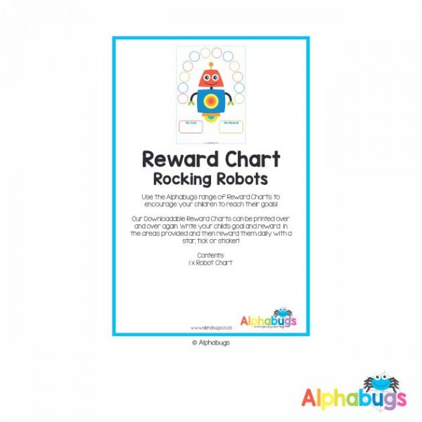 Home Printable - Reward Chart Rocking Robots | Alphabugs