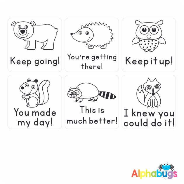 Stamp Set - Forest Friends 3cm | Alphabugs