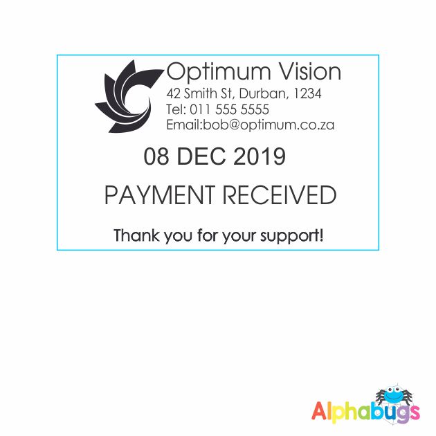 Self-Inking Stamp R600 Dater | Alphabugs