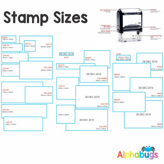 Self-Inking Stamp CSI-3360 | Alphabugs