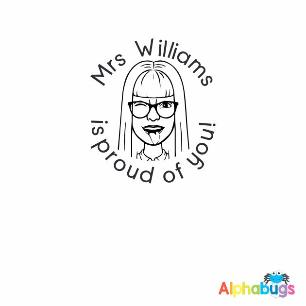 Personalised Self-Inking Stamp - Avatar 30mm | Alphabugs