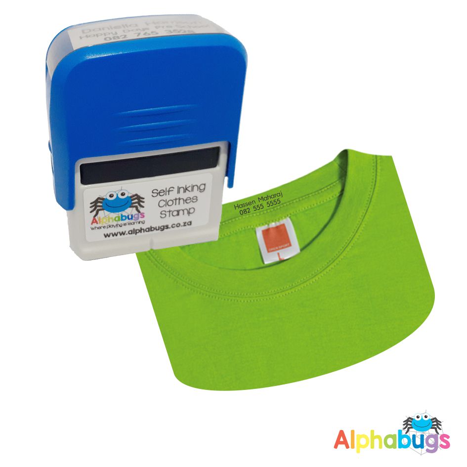 Self-Inking Clothes Stamp | Alphabugs