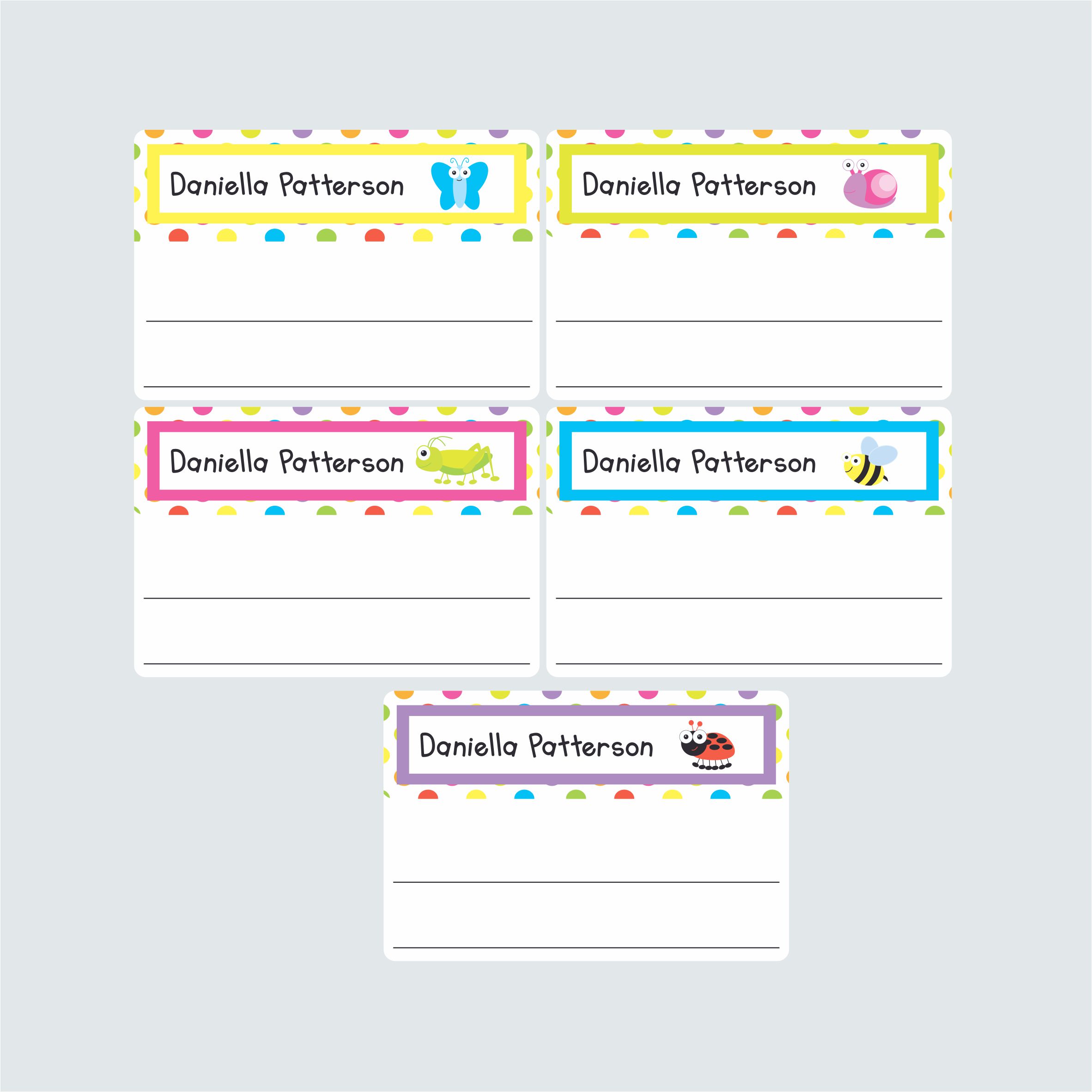 Large Book Labels - Alphabugs | Alphabugs