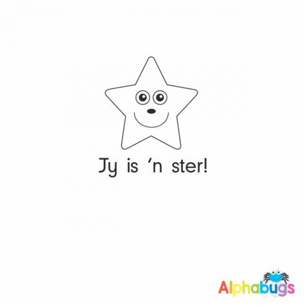 Jy is ‘n ster! 3cm Stamp | Alphabugs