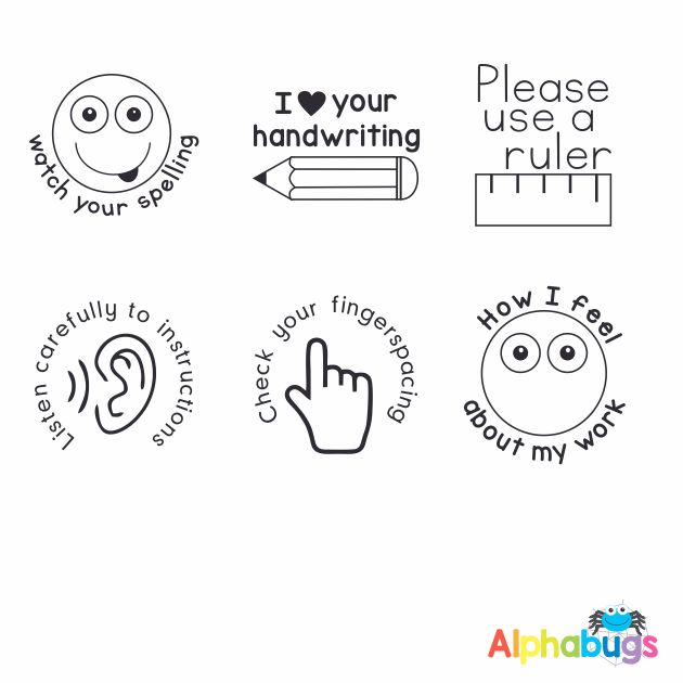 Stamp Set - Check your work 1 | Alphabugs