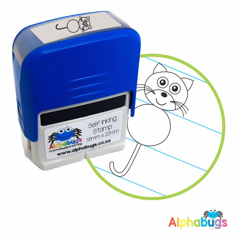 Self-Inking Stamp - Cool Cat (Large) | Alphabugs